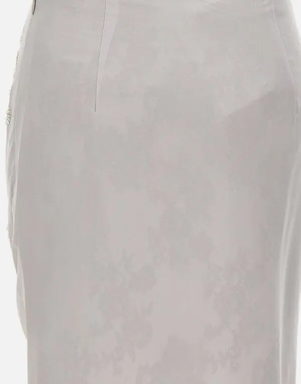 JACQUES WEI Embroidered Midi Skirt
