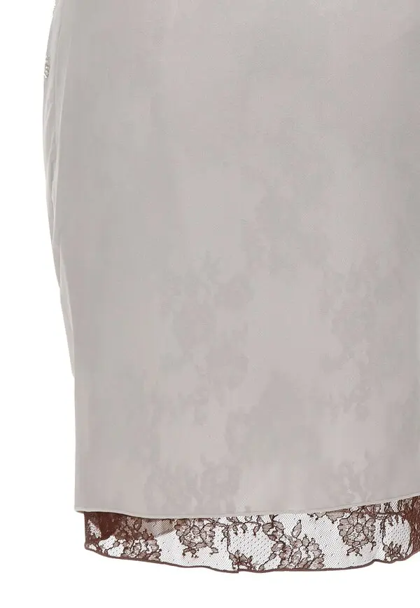 JACQUES WEI Embroidered Midi Skirt