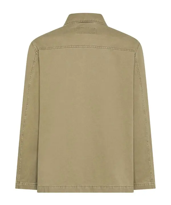 Seventy Buttoned Patch-pocket Overshirt - Fango