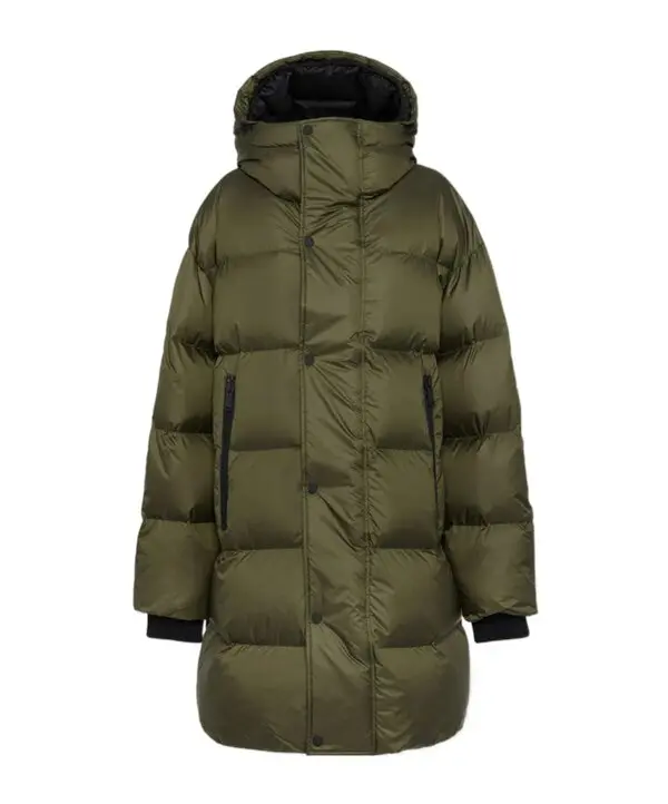 Dsquared2 Long Sleeved Hooded Down Coat - Green