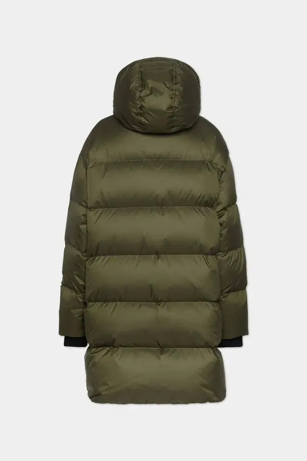 Dsquared2 Long Sleeved Down Coat - Green