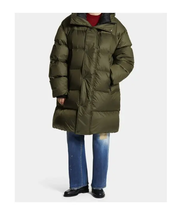 Dsquared2 Long Sleeved Down Coat - Green