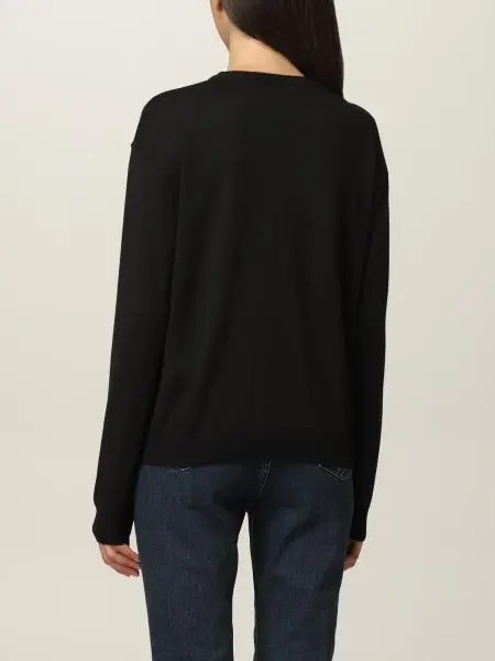 Moschino Floral Heart Print Knitted Pullover