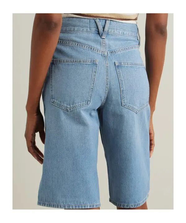Veronica Beard Belt Loop Denim Shorts