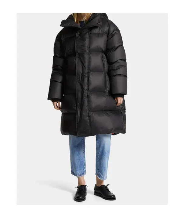 Dsquared2 Long Sleeved Hooded Down Coat - Black