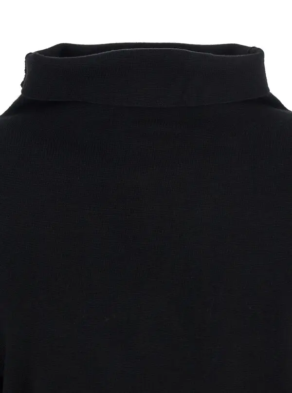 P.a.r.o.s.h High-neck Long-sleeve Sweater - Black