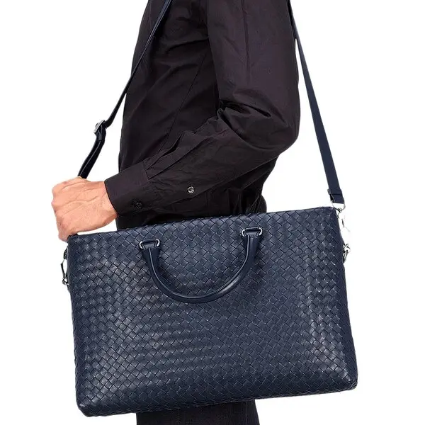 Bottega Veneta Intrecciato Leather Briefcase