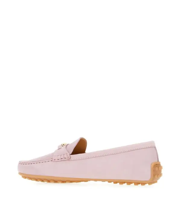 TOD'S Suede Loafers With Logo Detail