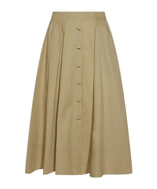 TWINSET Elastic Waist Midi Skirt - Nude