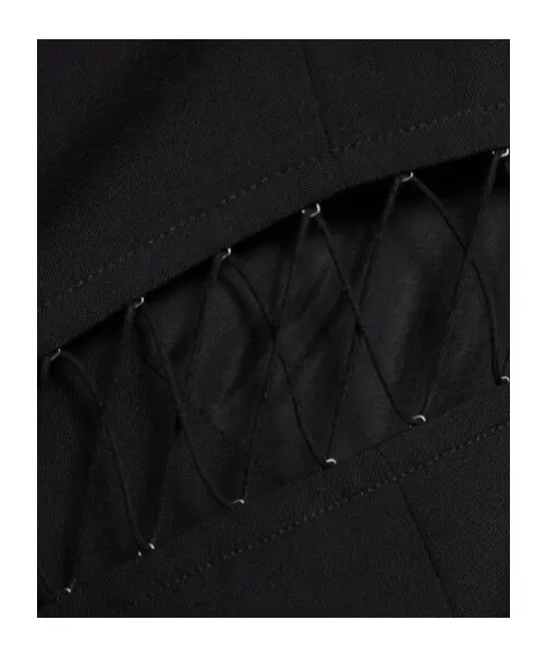 DION LEE Single-breasted Cutout Suit Jacket - Black