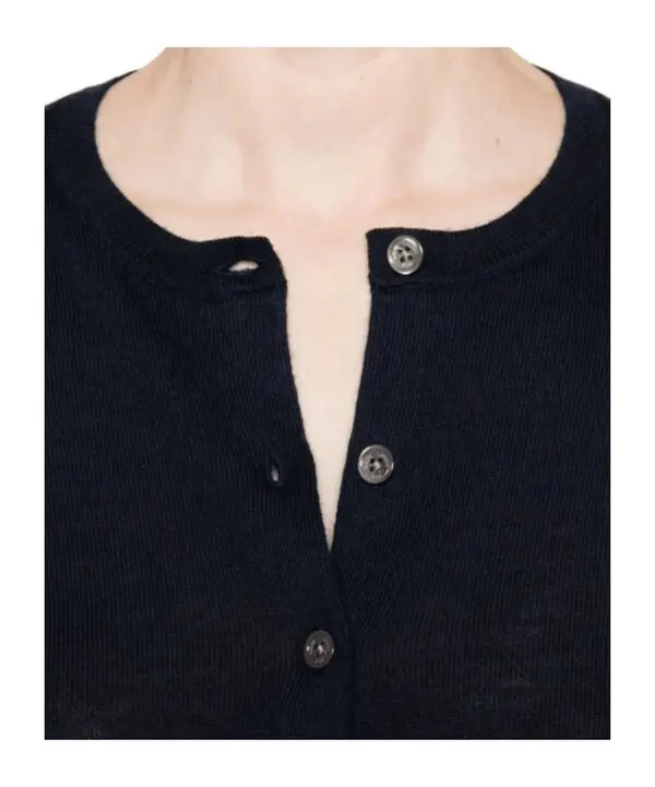 Polo Ralph Lauren Embroidered Logo Cardigan - Black