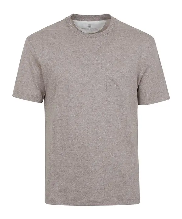 Brunello Cucinelli Short-sleeved Crewneck T-shirt - Gray