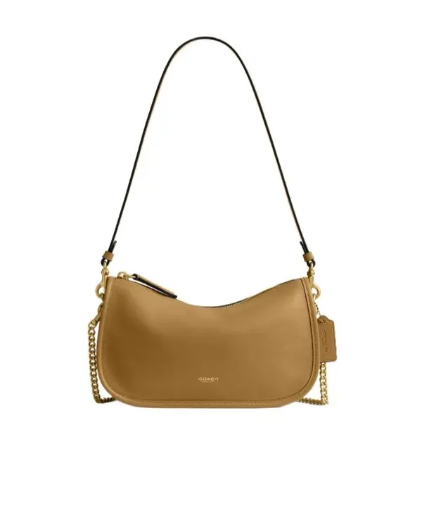 COACH Waverly Leather Shoulder Bag - Brown