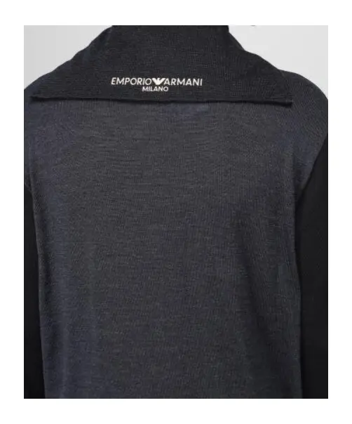 Emporio Armani Half-zip Wool Sweatshirt