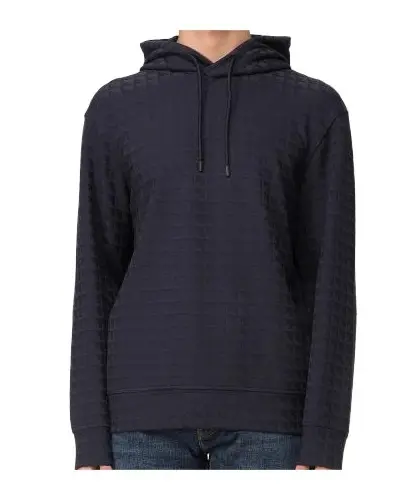Emporio Armani Long Sleeve Hooded Sweatshirt - Blue