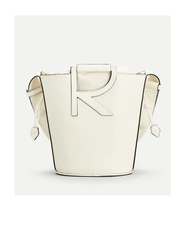 ROGER VIVIER Rv Medium Bucket Bag - Cream
