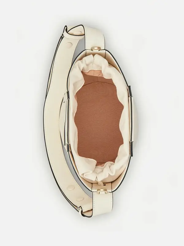 ROGER VIVIER Rv Medium Bucket Bag - Cream