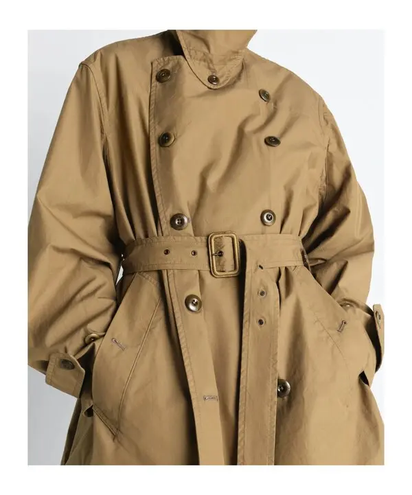 LEMAIRE Cropped Double Breasted Trench Coat