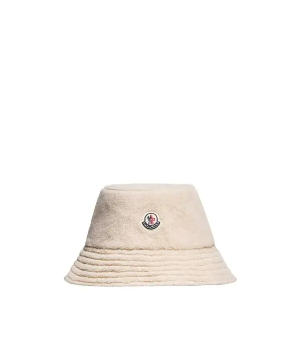 Moncler Reversible Teddy Bucket Hat - Light Beige