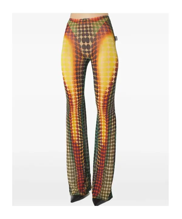 JEAN PAUL GAULTIER Printed Flared Trousers