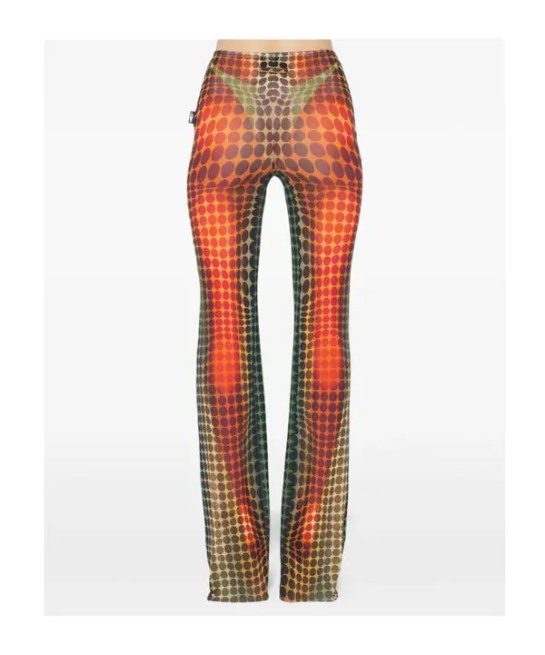 JEAN PAUL GAULTIER Printed Flared Trousers