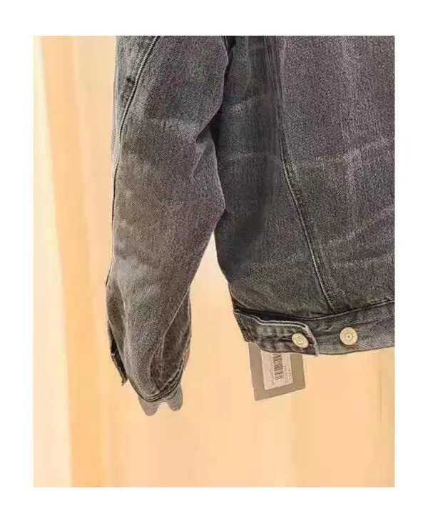 Balenciaga Lapel Button Denim Jacket