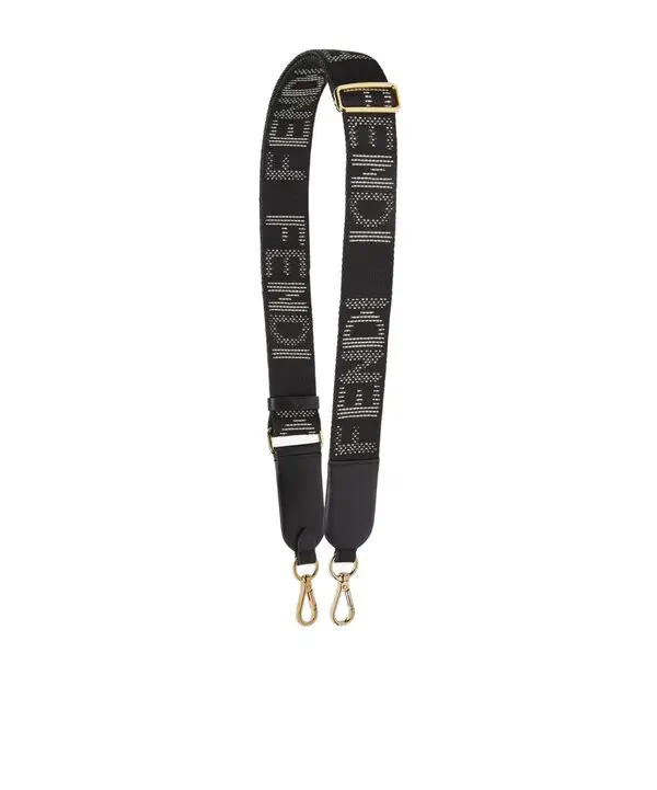 Fendi Denim-effect Ff Jacquard Shoulder Strap