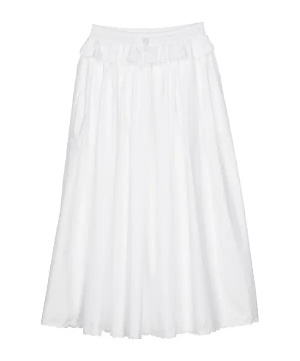 Cecilie Bahnsen Midi Skirt - White