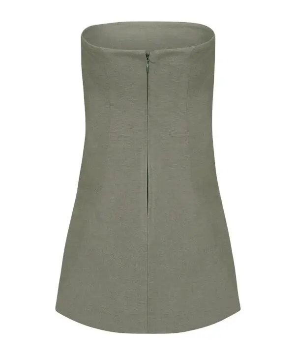 ST. AGNI Sleeveless Column Tunic Top With Back Zipper
