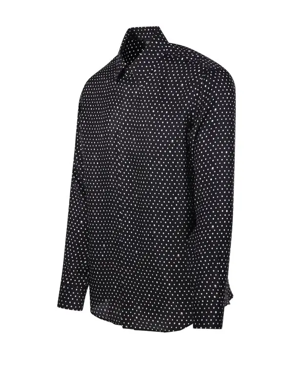 Fendi Micro Falena Dots Printed Long Sleeved Shirt