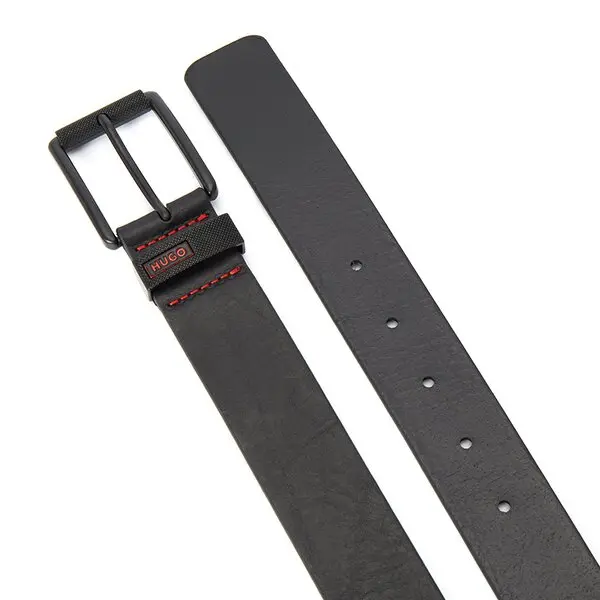 Hugo Boss Leather Belt With Logo Detail