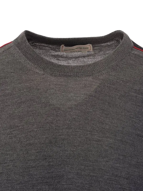 Alexander McQueen Logo Tape Crewneck Jumper