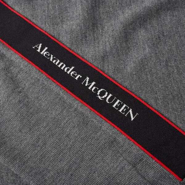 Alexander McQueen Logo Tape Crewneck Jumper