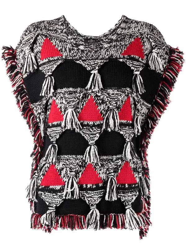 Etro Tasseled Wool Jumper - Black