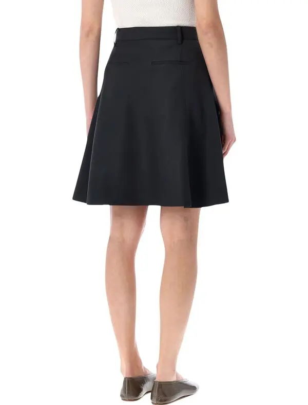 LOW CLASSIC A-line Midi Skirt - Black
