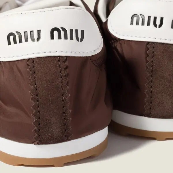 Miu Miu Round Toe Lace-up Sneakers - Multicolor