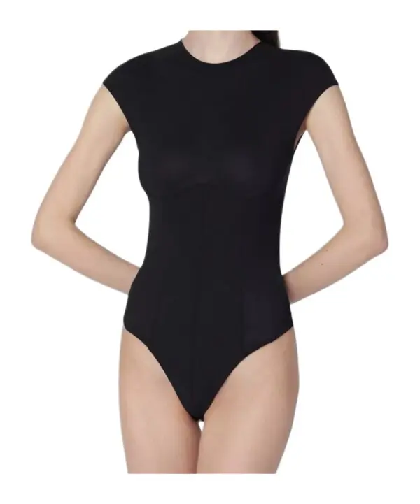 AGOLDE Nadia Bodysuit - Navy Blue