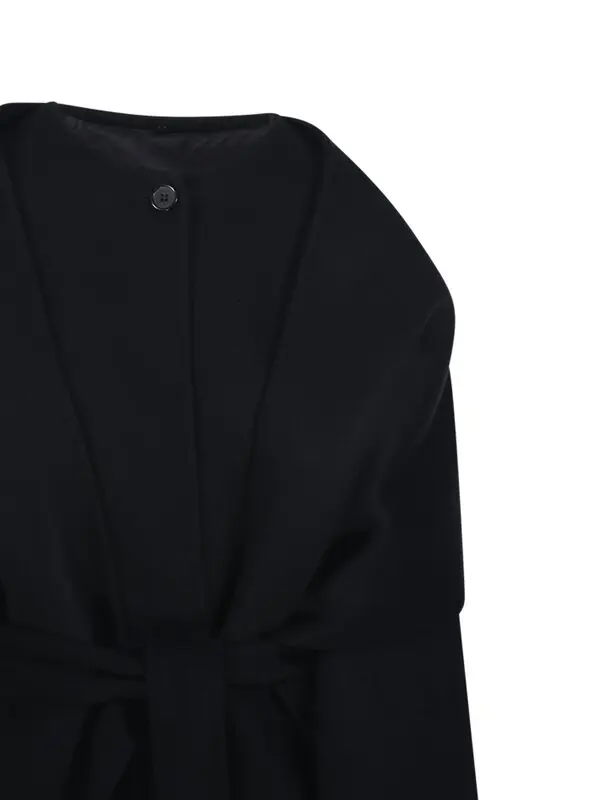 P.a.r.o.s.h Belted Coat - Black