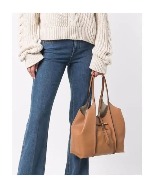 TOD'S T Timeless Shoulder Bag - Brown
