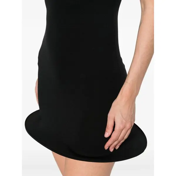 Gimaguas Sleeveless Round Neck Dress With Curved Hem