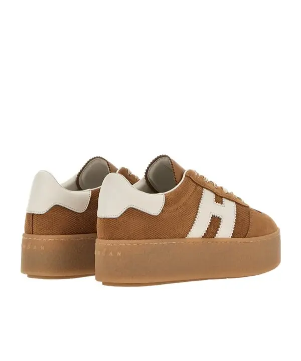 Hogan Platform Lace-up Sneakers - Brown