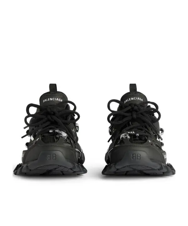 Balenciaga Track Piercing Sneakers - Black