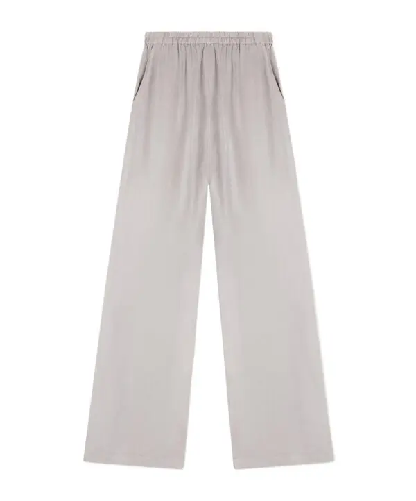 Emporio Armani Wide-leg Drawstring Pants - Grey