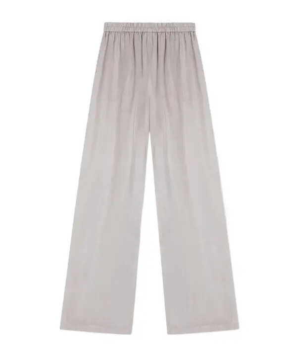 Emporio Armani Wide-leg Drawstring Pants - Grey