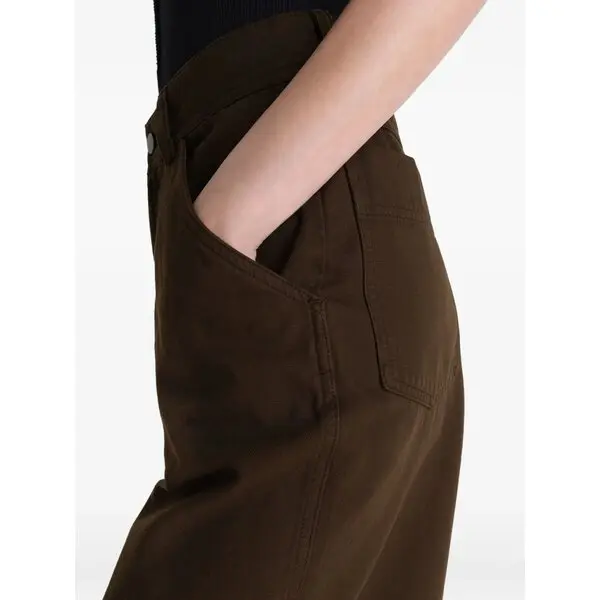 LEMAIRE Wide-leg Cotton Twill Trousers