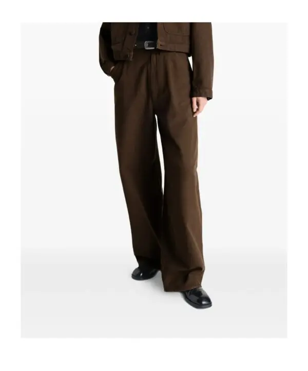 LEMAIRE Wide-leg Cotton Twill Trousers - No