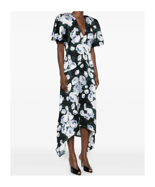 Stella McCartney Floral Print Midi Dress