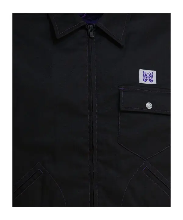 Needles Zipped Logo Patch Jacket - Black