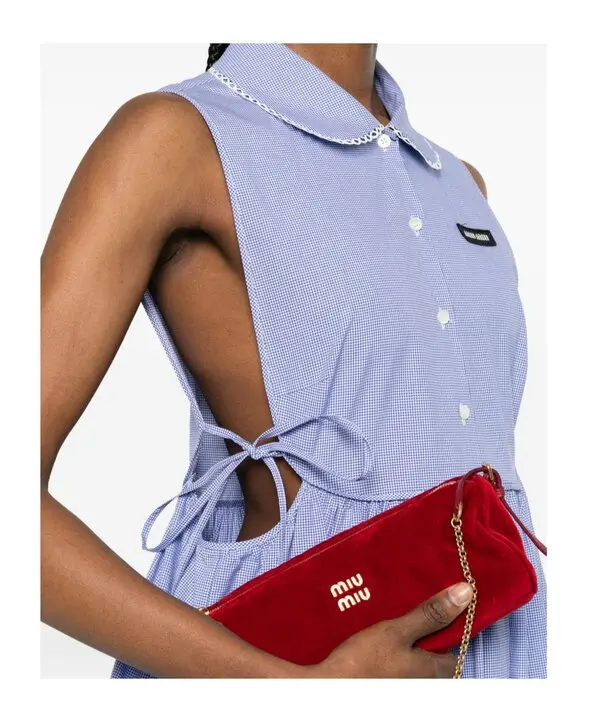 Miu Miu Embroidered Mini Dress