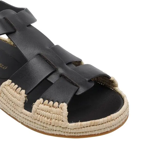 PALOMA BARCELO Paloma Barceló Yuka Flat Sandals - Black